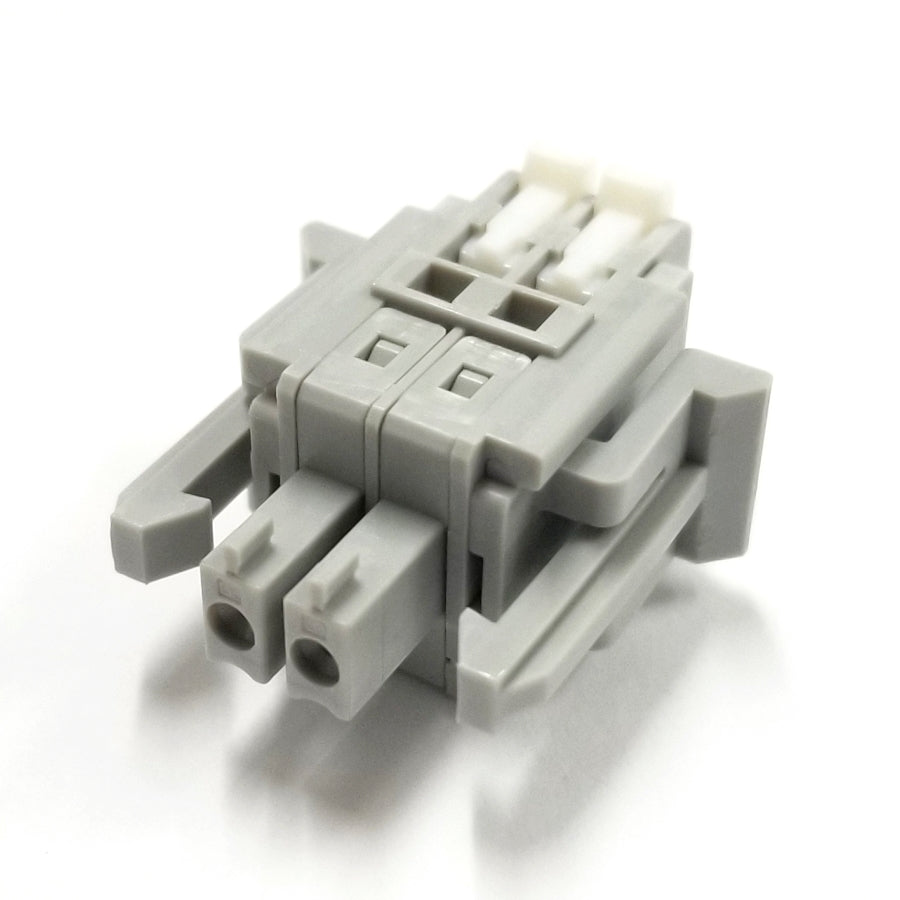 Sato Parts # SL-4000-AP-2P, 2 Female Pin Screwless, Latching Terminal – MarVac Electronics