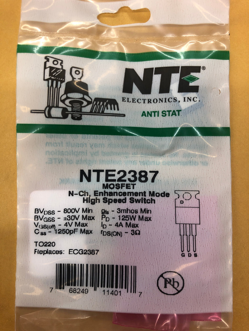 NTE2387 MOSFET – MarVac Electronics