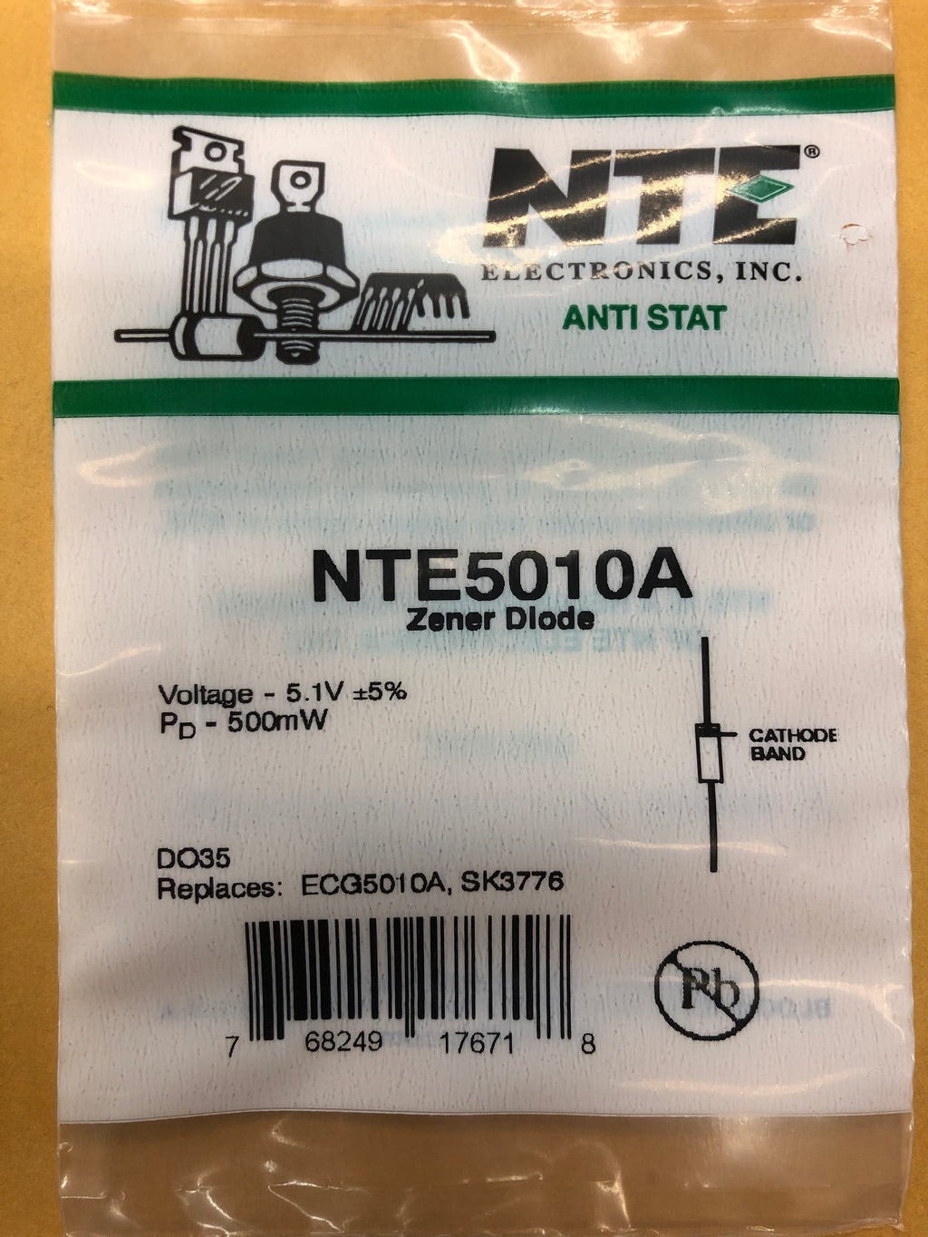 NTE5010A ZENER DIODE – MarVac Electronics