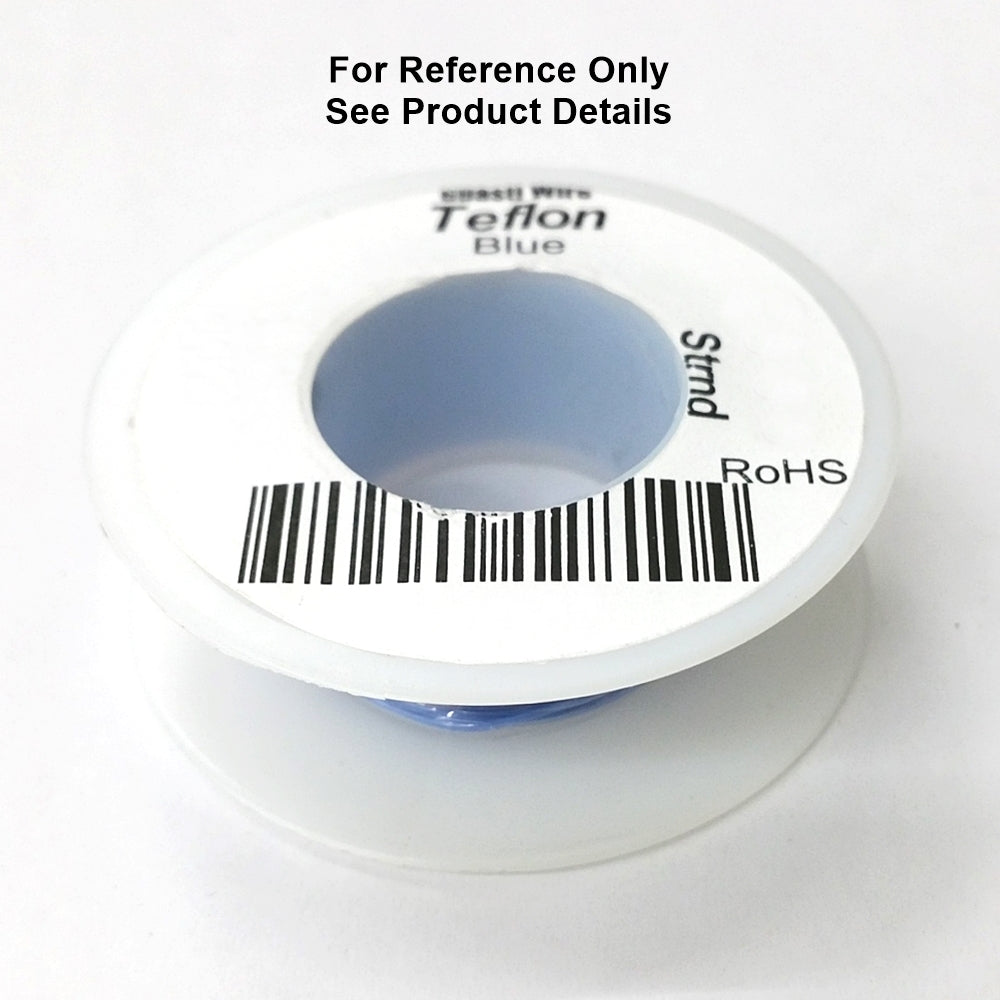 100FT 30AWG BLUE Hi Temp PTFE Insulated Silver Plated 600 Volt Hook-Up ...