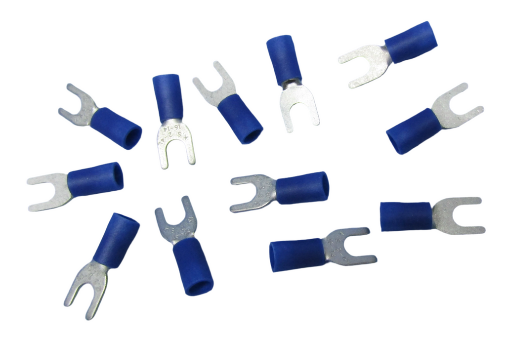 Philmore 65-2546 Insulated Spade Terminal 16-14 AWG #10 Blue 12pk ...