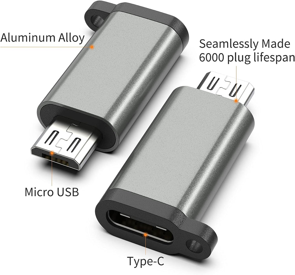 USB-C to Micro USB Adapter USB Type C Female to Micro USB Male Convert ...
