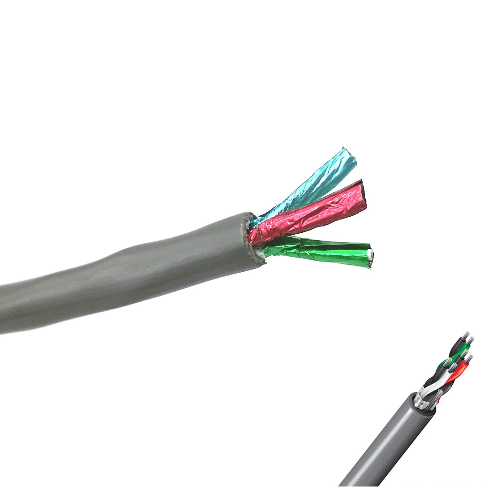 10' Belden 9730 3 Pair 24 Gauge Individually Shielded Paired Cable ~ 3 ...