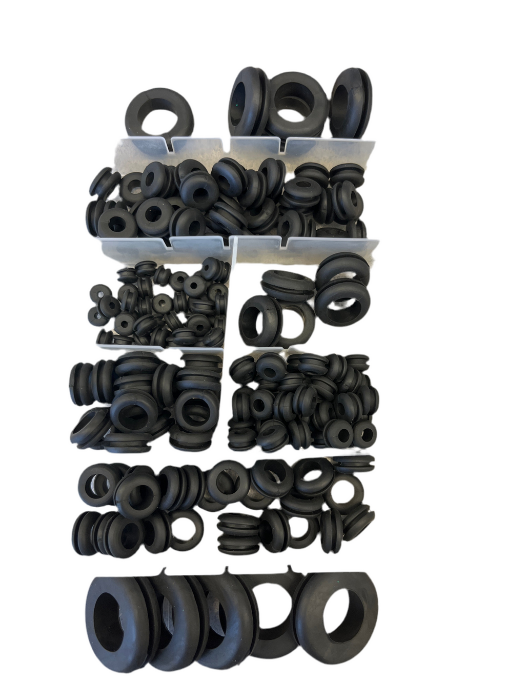 Grommets Mixed Box, MVO rubber grommet kit With 8 Different Sizes ...