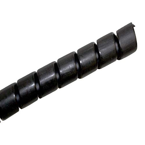25FT 3/4'' Diameter BLACK Spiral Wrap, Flexible Wire Covering ~ 25 Foo ...