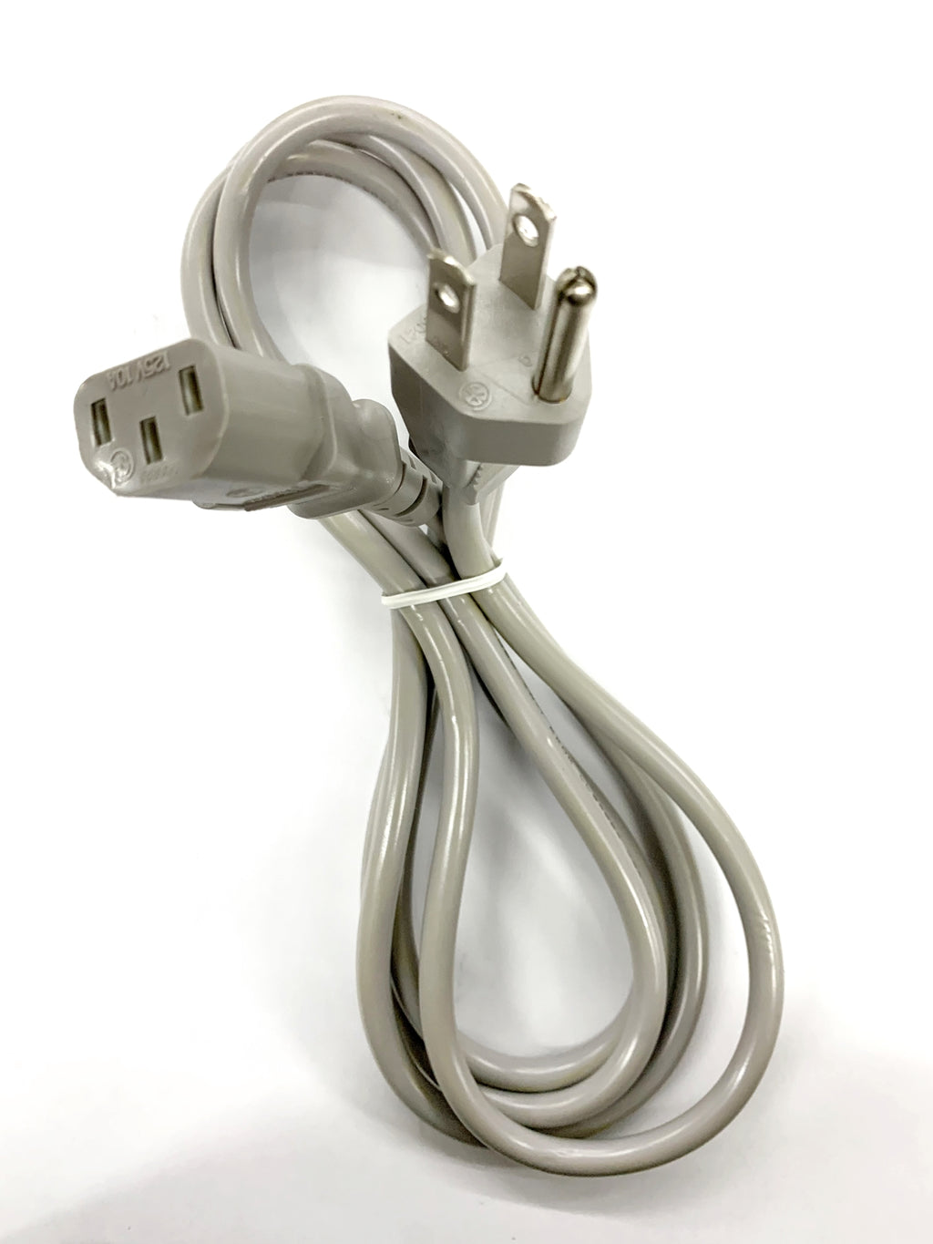 GPW C8, 9 Foot 18/3 Grey Male 5-15P NEMA Plug to Female IEC320 (C13) C ...