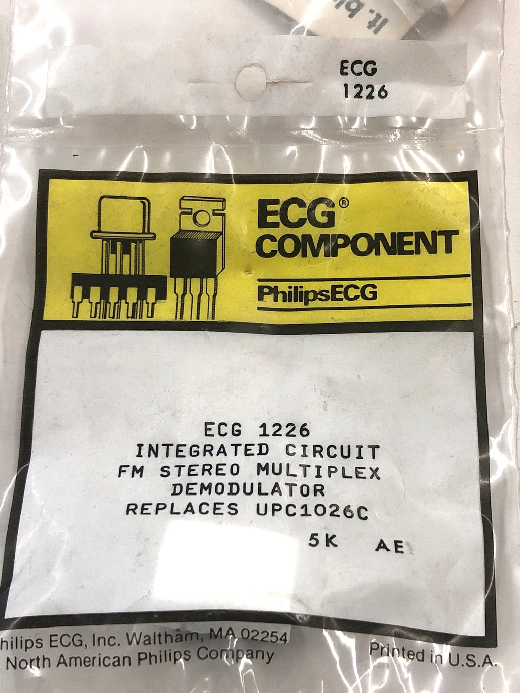 ECG1226, FM Multiplex Stereo Demodulator IC ~ 14 Pin DIP (NTE1226, UPC ...