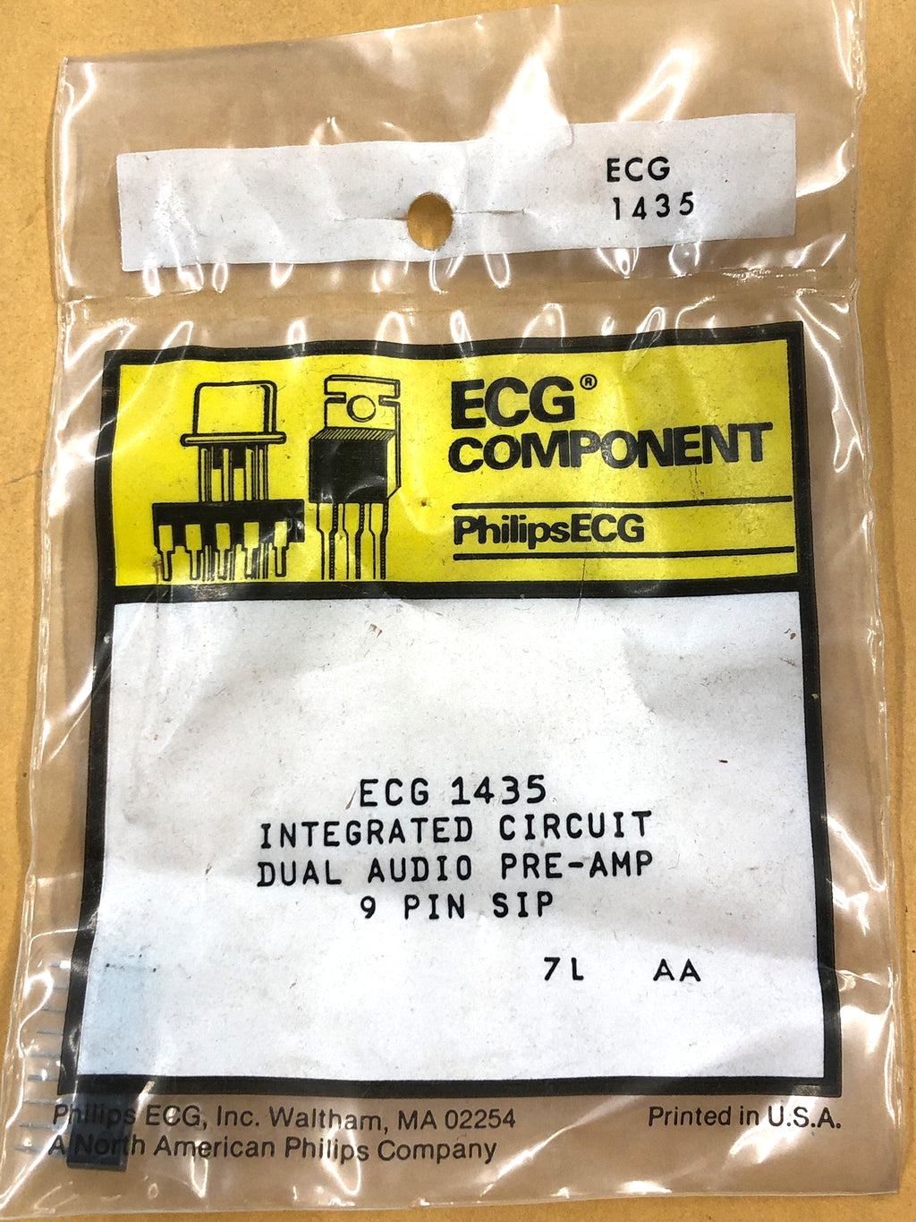 ECG1435, Dual Audio Preamplifier IC ~ 9 Pin SIP (NTE1435) – MarVac ...