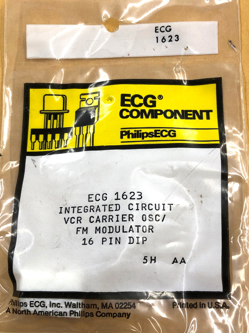 ECG1623, VCR Carrier Oscillator & FM Modulator IC ~ 16 Pin DIP (NTE162 ...