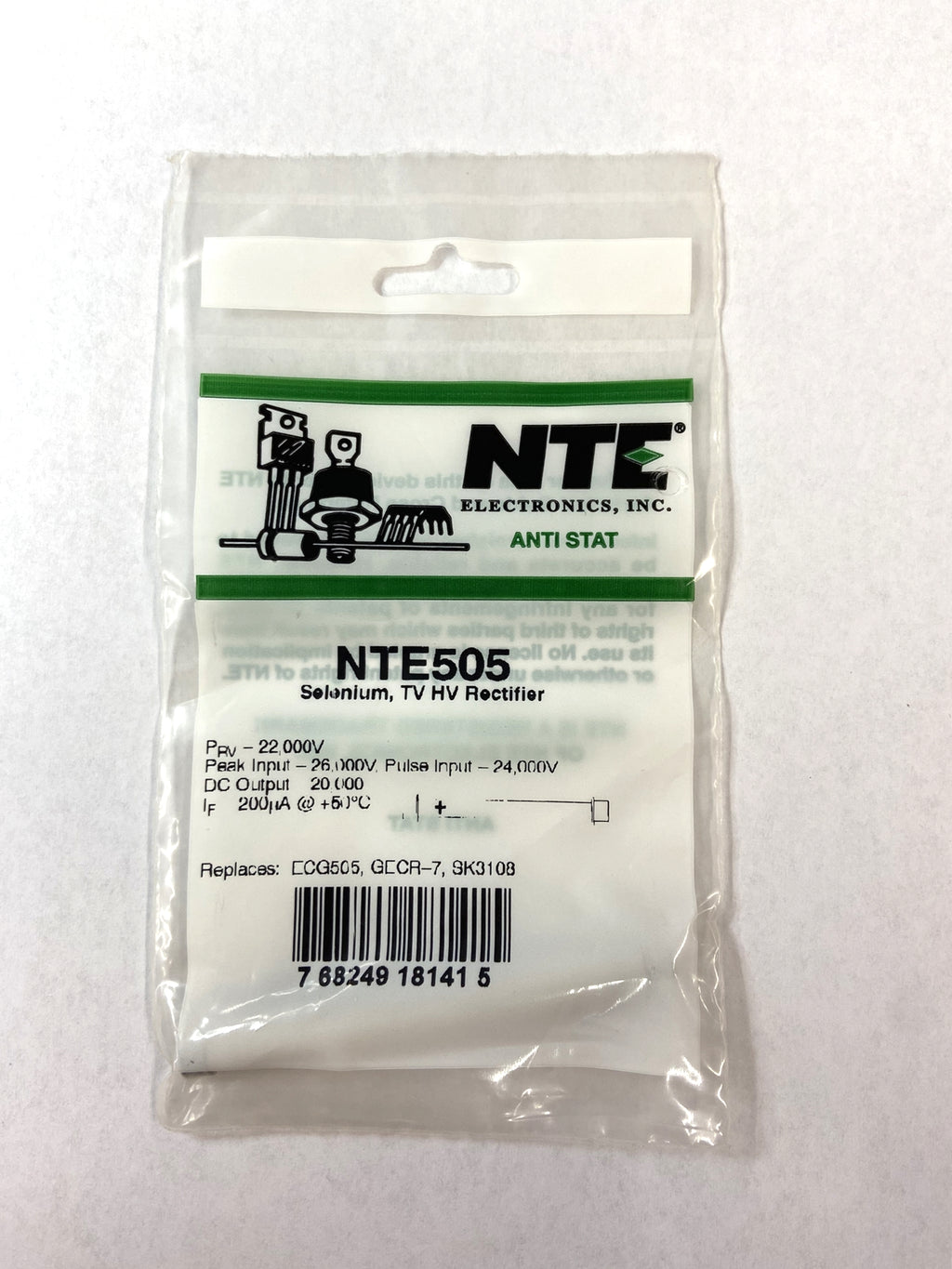 NTE505 High Voltage Selenium Rectifier Rated @ 22K PRV ~ (ECG505 GECR ...