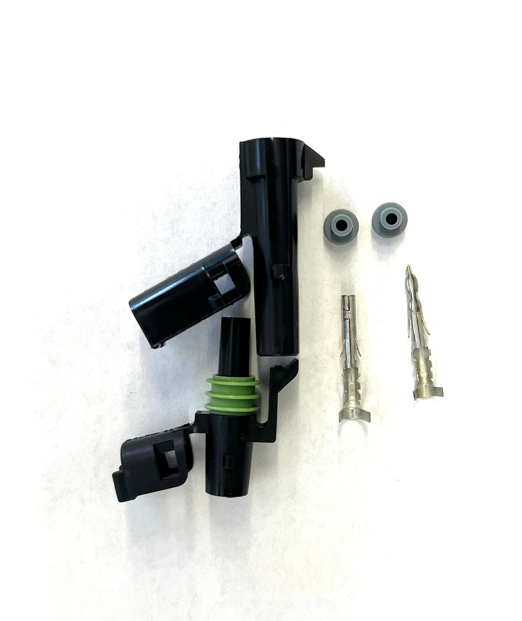 Aptiv WeatherPak WPK-2-1614, 16-14 AWG Two Conductor Set (M/F) w/Pins ...