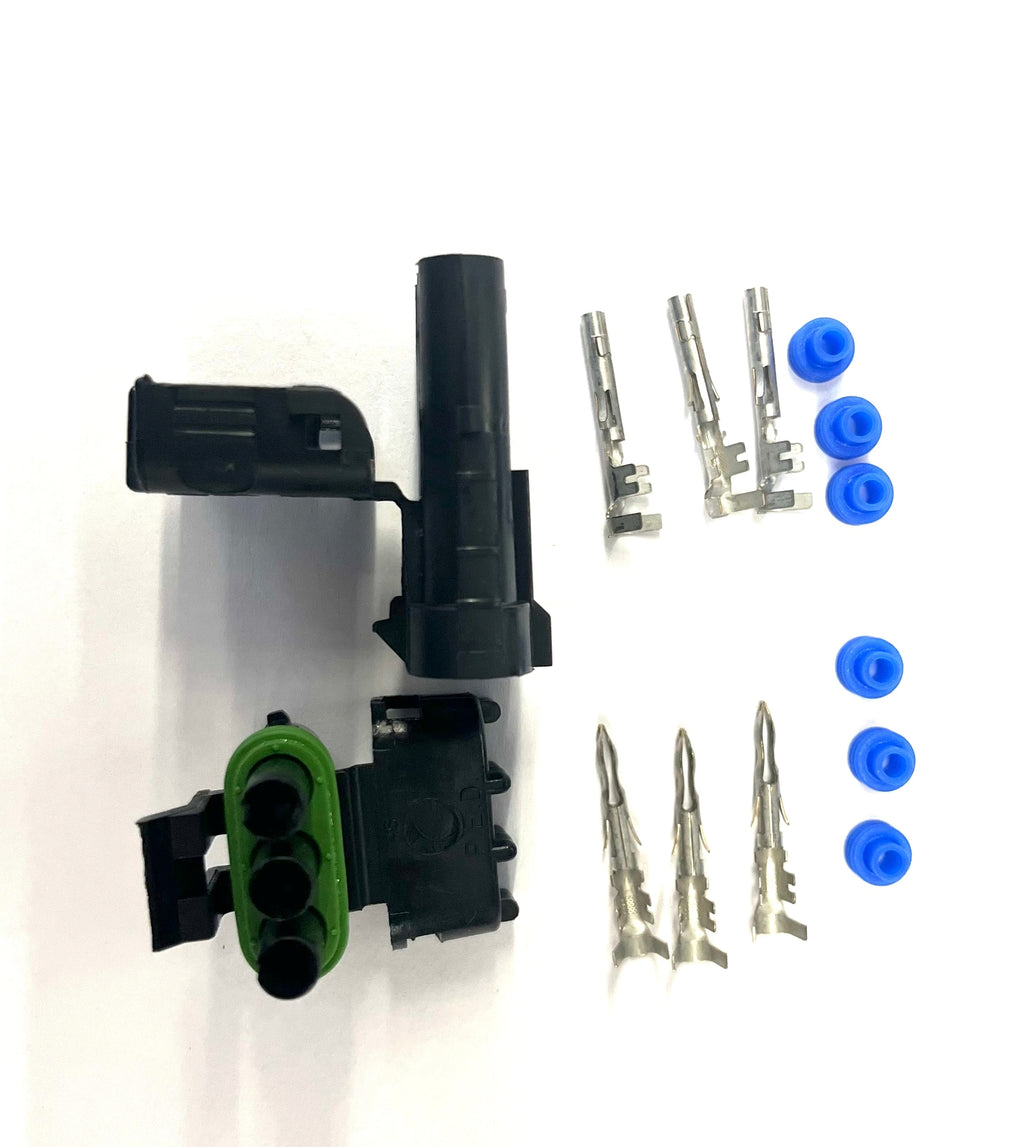 Aptiv WeatherPak WPK-3-1210, 12-10 AWG Three Conductor Set (M/F) w/Pin ...