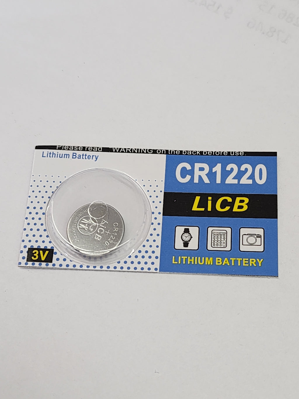 CR1220, MVO CR1220 3V 35mAh Lithium – MarVac Electronics