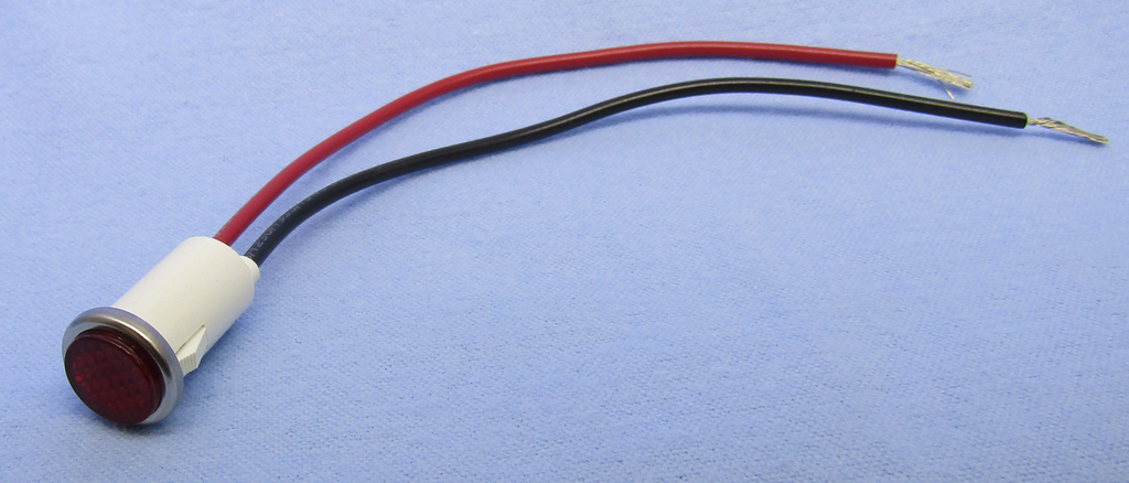 11-2590, Philmore 0.500" RED LED Indicator, 24V-28V DC LED Lamp ...
