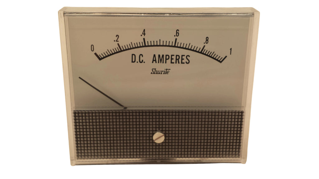Shurite 7201Z, 0-1 Amp DC Analog Meter ~ 3.5" x 3.0" Panel Face, 2" Ro ...