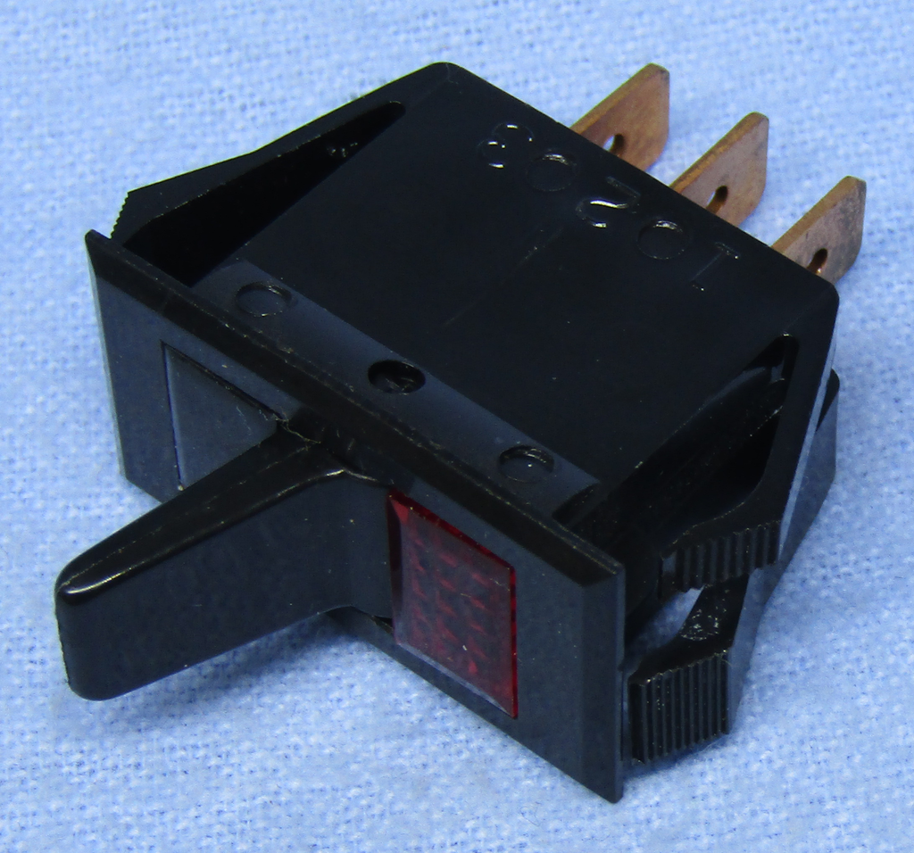 Philmore 30-10319 SPST ON-OFF Red Mini Paddle Toggle Switch 15A@125V A ...