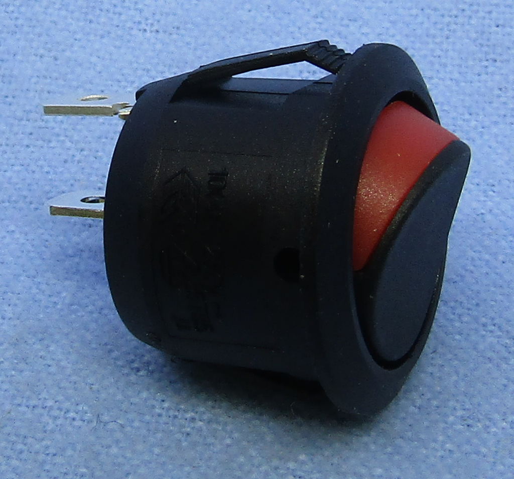 Philmore 30-16060 SPST OFF-ON, Bi-Color Round Snap-In Rocker Switch 10 ...