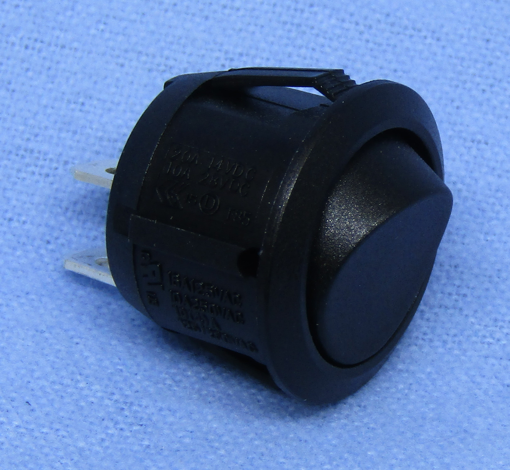 Philmore 30-16062 SPST OFF-(ON) Momentary Round Snap-In Rocker Switch ...