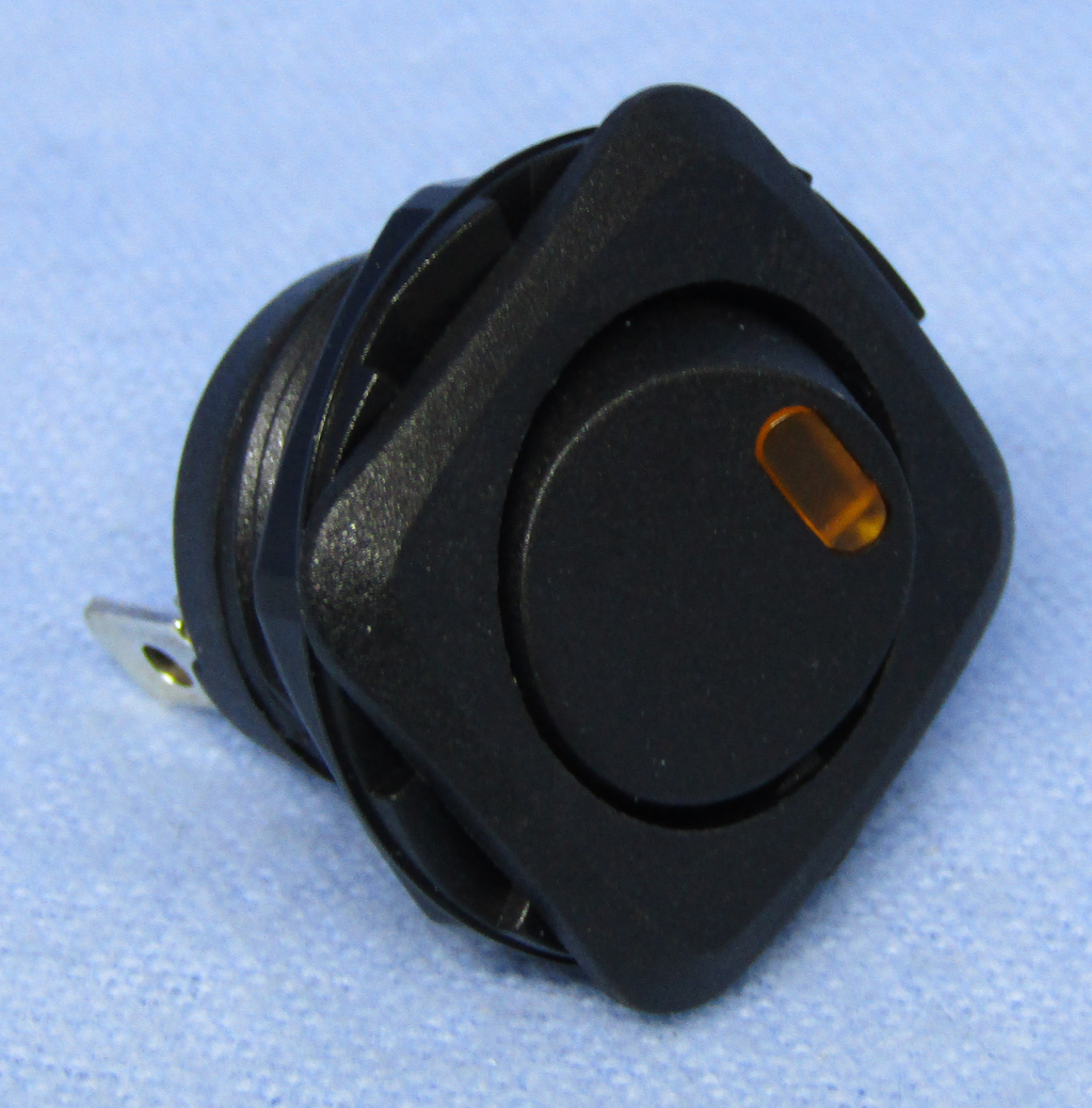 Philmore 30-16423 SPST ON-OFF Amber LED Lighted Square Bezel Rocker 10 ...