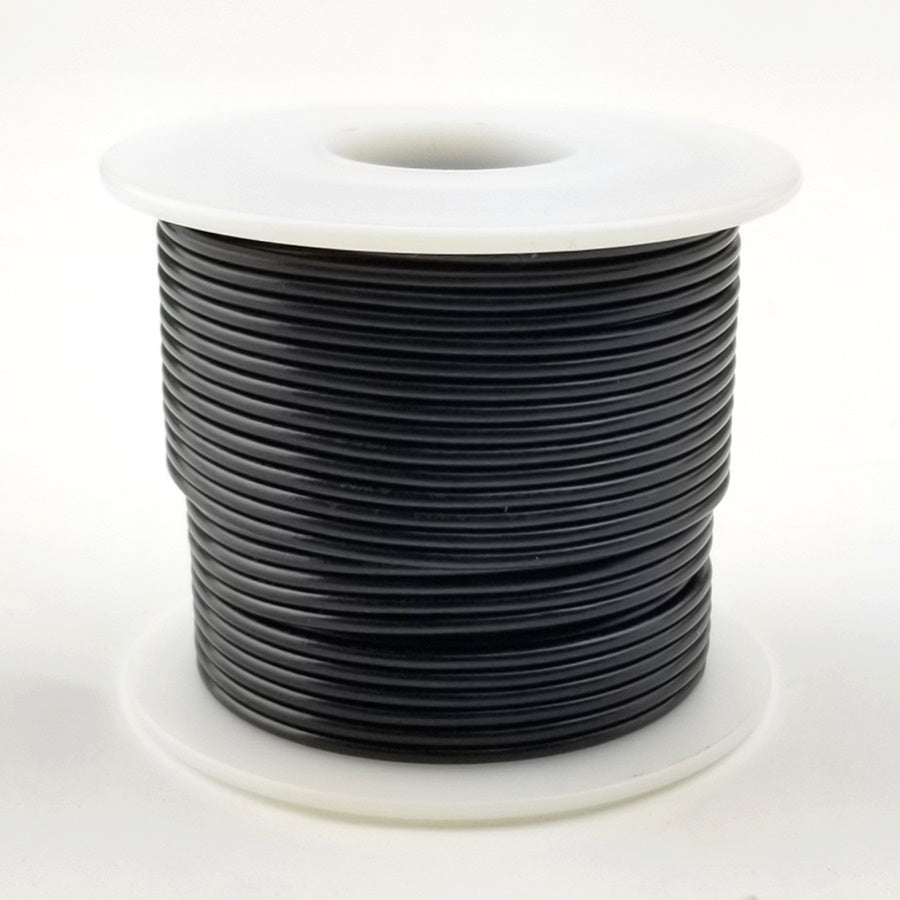 HS20-00-100 100FT 20AWG BLACK SOLID Electronic Electrical 300V Wire UL ...