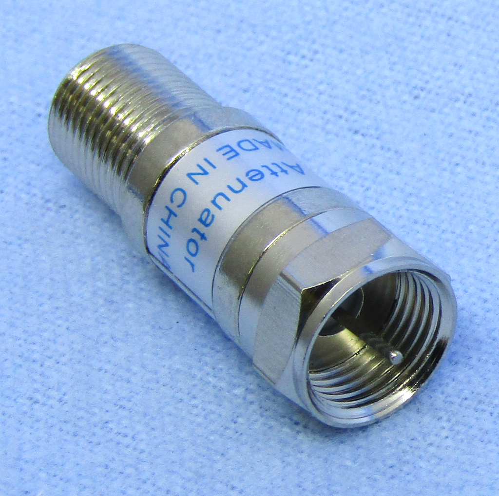 Philmore 42-112, 75 Ohm "F" Type 12 dB Attenuator ~ DC-1000MHz – MarVac ...