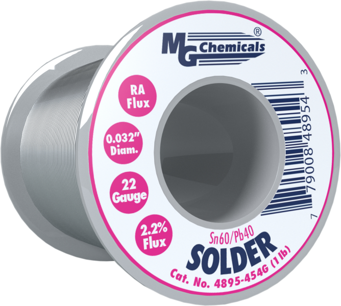 MG Chemicals 4895-454G, 454 gram (1.0 lb.) Roll of Sn60/Pb40, (22ga ...