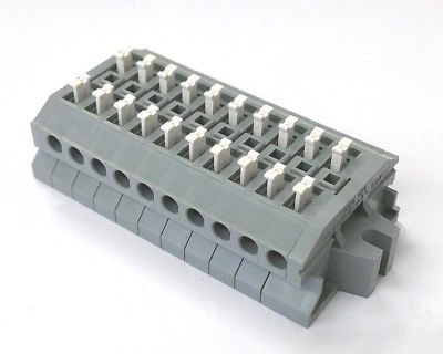 Sato Parts # ML-1700-A-10P 10 Position Screwless Terminal Block ~ 10A ...