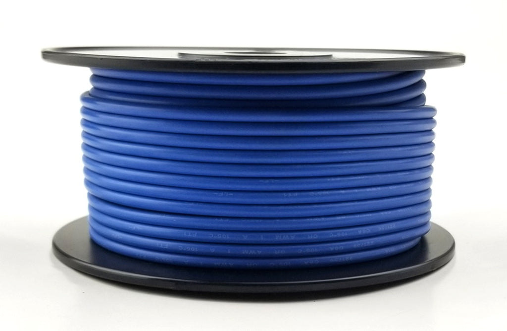 H616-06-100 100FT 16AWG BLUE Stranded Appliance & Marine 600V Wire UL1 ...