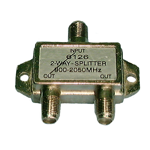 Philmore 6126, 75 Ohm "F" Type 2 Way Satellite Signal Splitter 900-205 ...