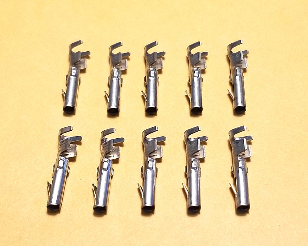 Amp 614-1, 10 Pieces of Commercial MATE-N-LOK Female Socket Pins ~ 606 ...