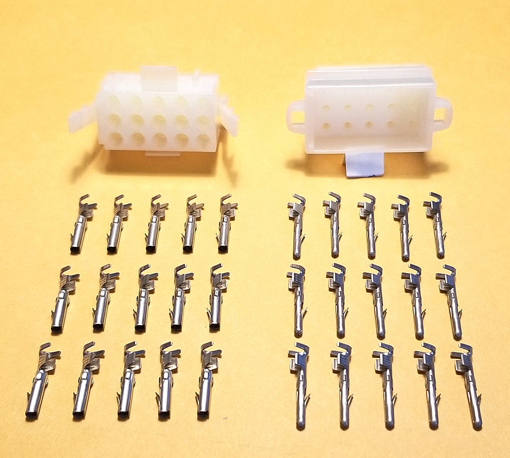 Amp 617-15, 15 Circuit Commercial MATE-N-LOK Connectors ~ Male & Femal ...