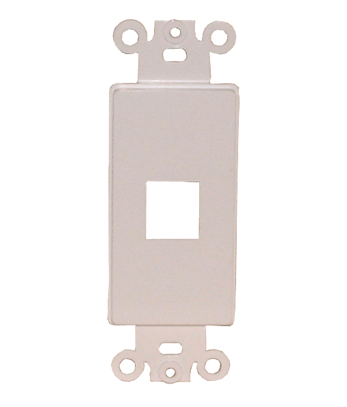72-5051, Philmore White Designer Decora Style Single Port Keystone Ins ...