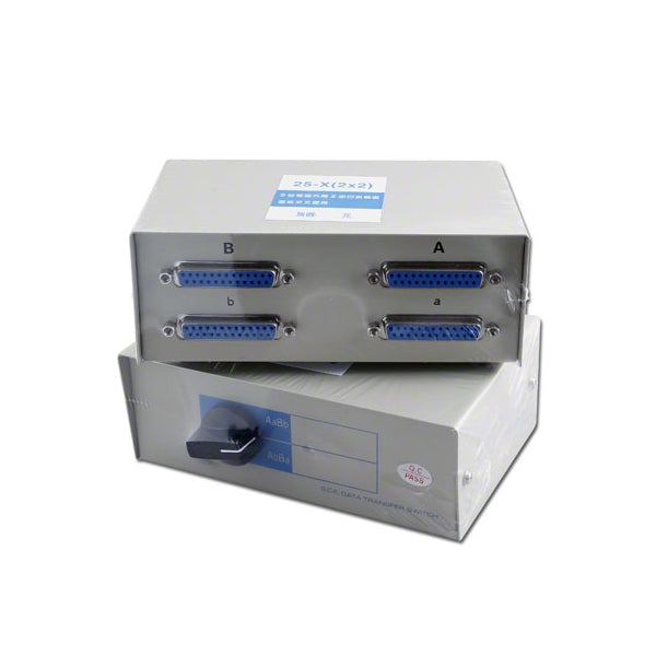 ABM-25-X, 2 Position (AaBb-AbBa) DB25 Female Switch Box – MarVac ...