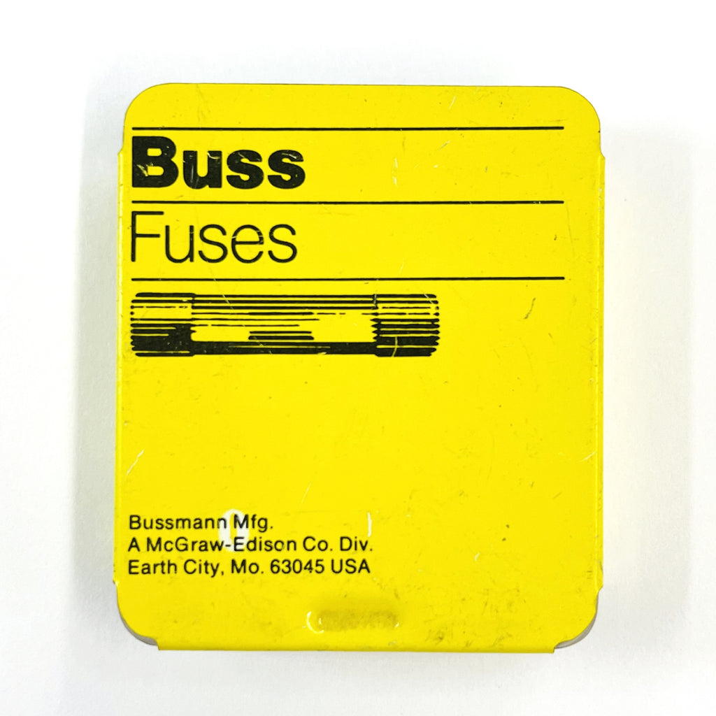 5 Pack of Buss AGC-1/500, 0.002A 250V Fast Acting (Fast Blow) Glass Bo ...