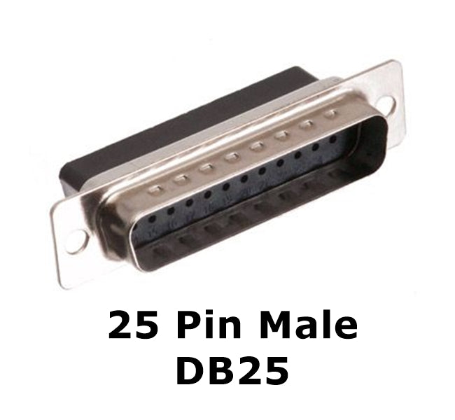 AD-25MT8-G2 DB25 Male to RJ45 8C 2 piece Hood Black, 25pin Male D-Sub ...