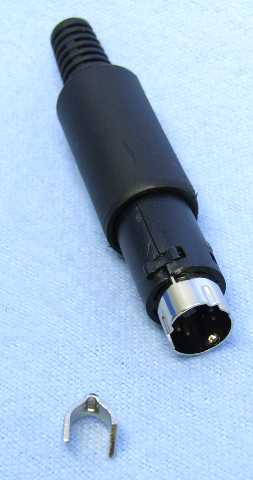 Philmore EMA4, 4 Pin Inline Male Mini DIN Connector ~ Solder Type ...