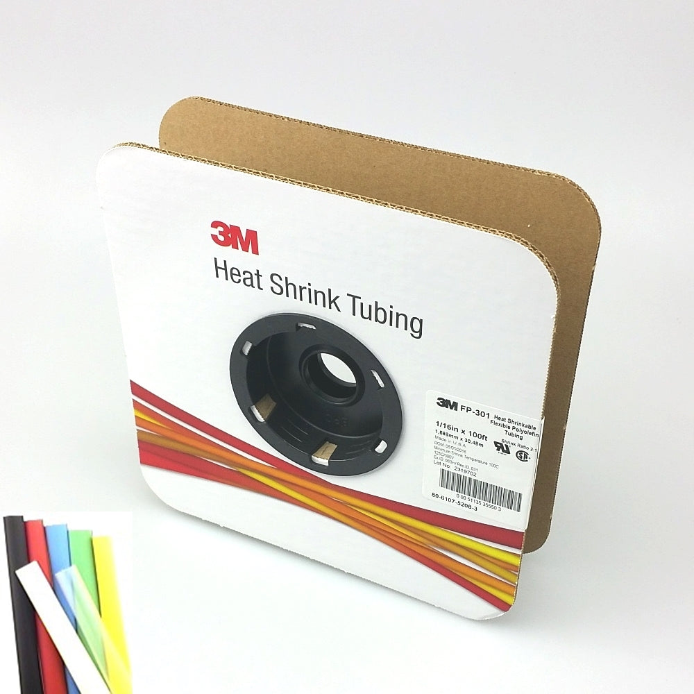 100 Foot Roll of 1/16" Blue 2:1 Heat Shrink ~ 3M FP301 – MarVac Electronics