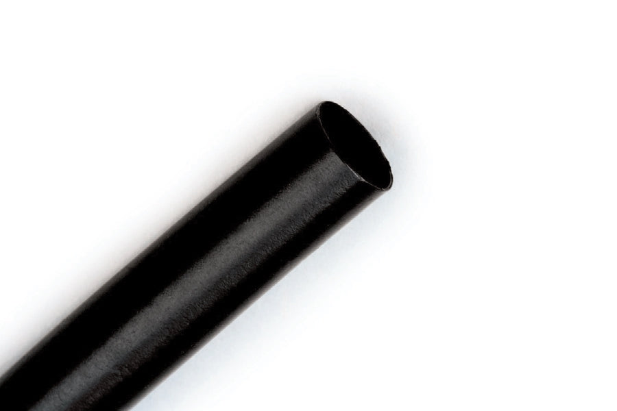 3/64" Black 4' Length of 2:1 Shrink Ratio, 3M FP301 Polyolefin Heat Sh ...