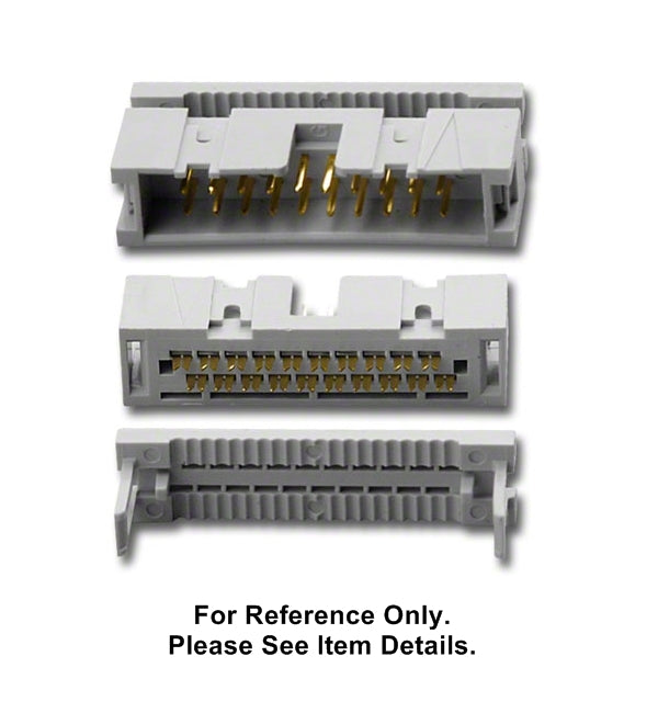 IDM-30, 30 Pin IDC 0.1'' (2.54mm) Pin Spacing ~ Ribbon Mount Male Box ...