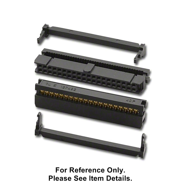 IDS-24, 24 Pin IDC 0.1'' (2.54mm) Pin Spacing ~ Ribbon Mount Female So ...