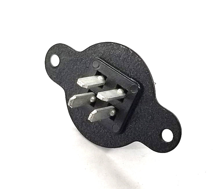 Cinch Jones P304FP, 4 Pin Male Flat Round Flush Plate Connector ~ 10A ...