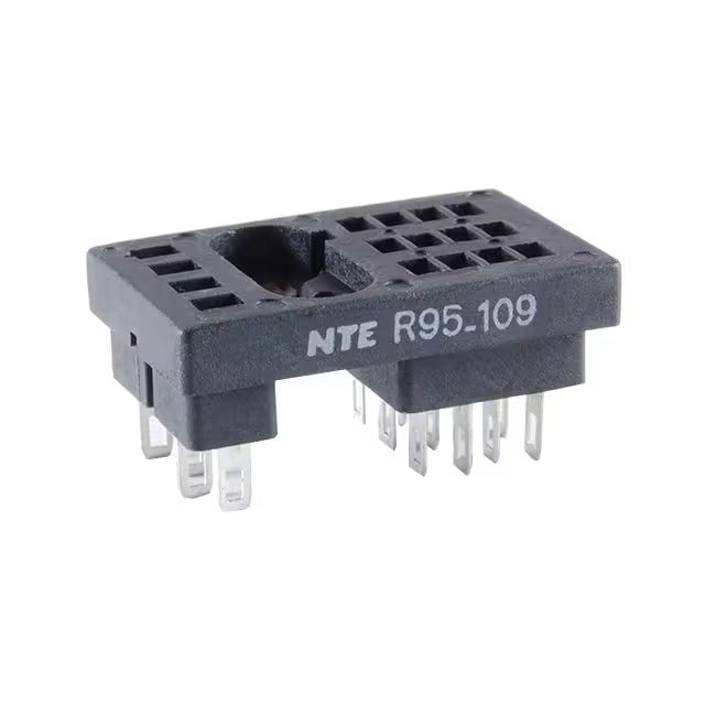 NTE R95-109, 16 Pin 0.094" Blade Relay Socket ~ Panel Mount – MarVac ...