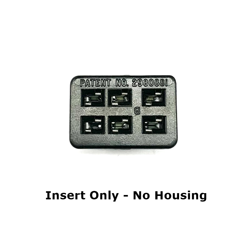 Beau / Cinch Jones S306, 6 Pin FEMALE INSERT used in S306CCT connector ...