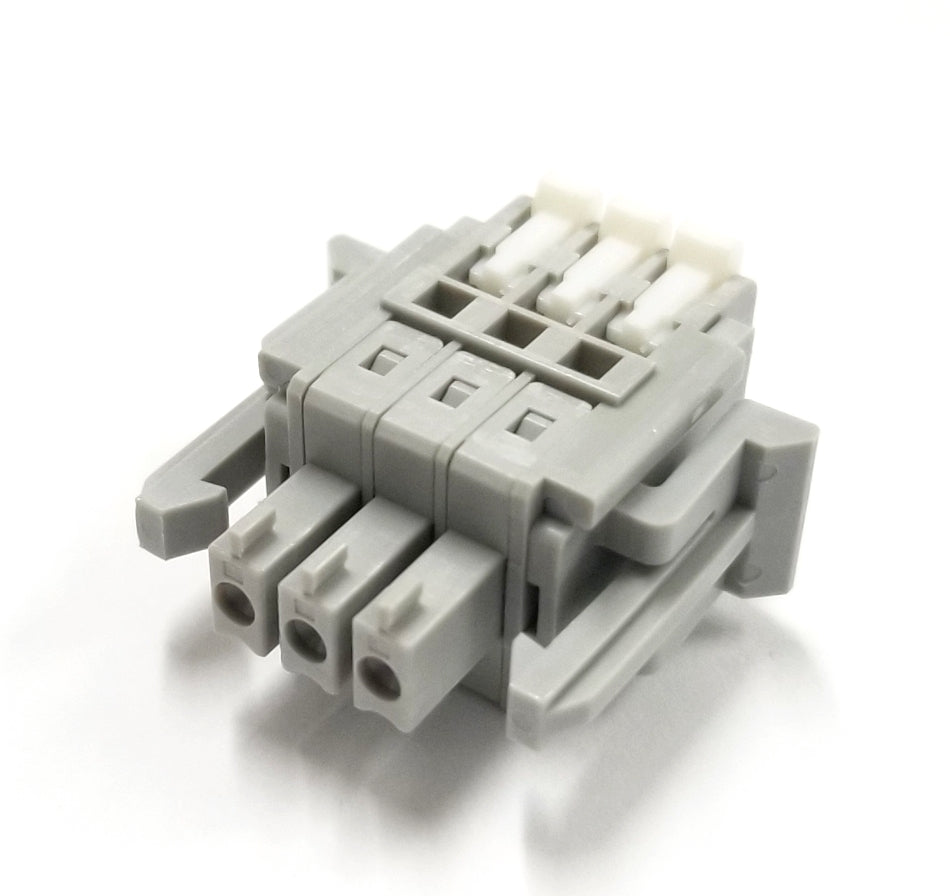 Sato Parts # SL-4000-AP-3P, 3 Female Pin Screwless, Latching Terminal ...