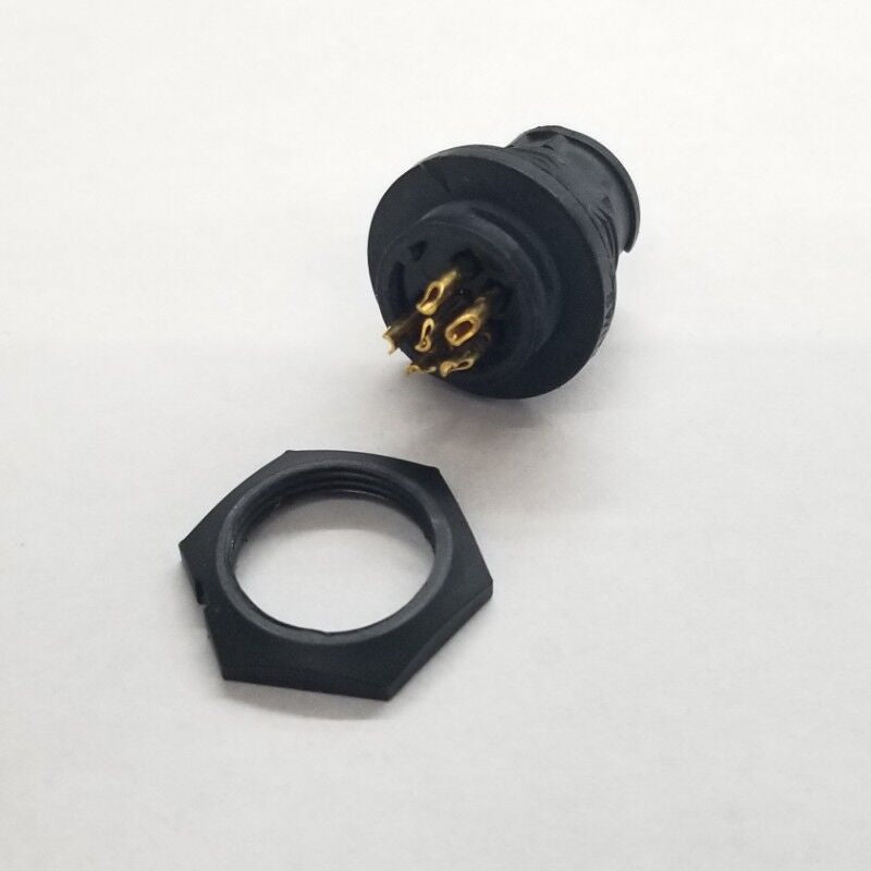 Switchcraft EN3P6F, 6 Pin Female Panel Mount with Gold Pins – MarVac ...