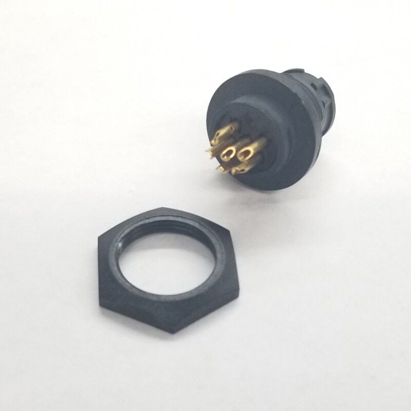 Switchcraft EN3P6M, 6 Pin Male Panel Mount with Gold Pins – MarVac ...