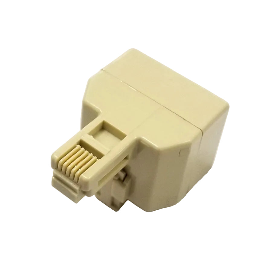 TEC29, Philmore 4 Cond. RJ11 (6P4C) Single Male to Dual Female Modular ...