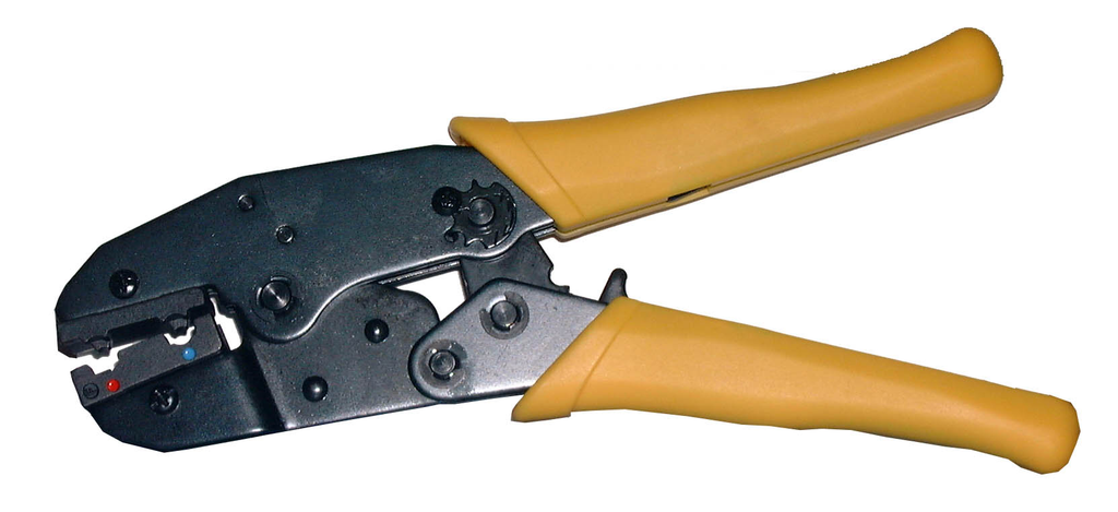 WS35, Philmore Ratcheting Crimp Tool for Insulated Flag Terminals 14-2 ...