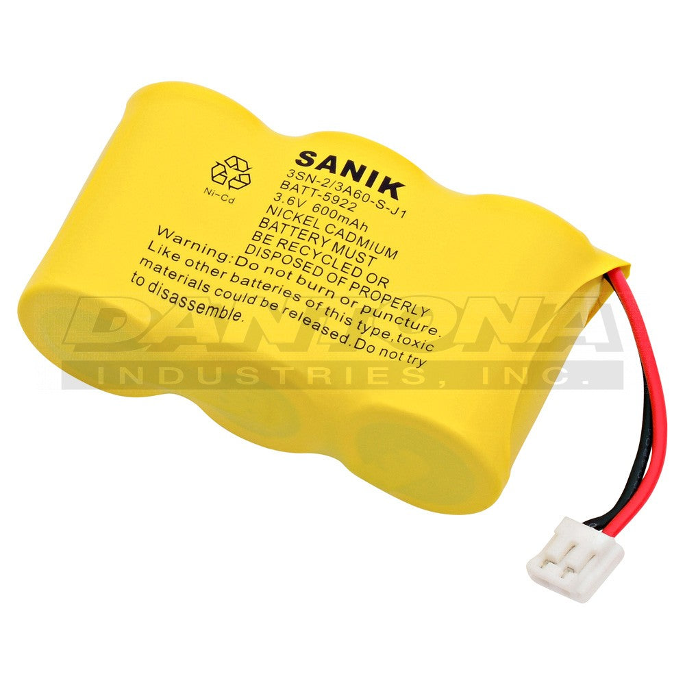 3.6V 600MaH NiCad Battery BATT-5922 – MarVac Electronics