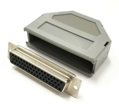 DB 50 Pin Female D-Sub Cable Mount Connector w/ Plastic Cover DB50 ...